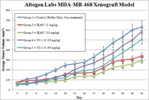 MDA-MB-468 Xenograft Model - Altogen Labs